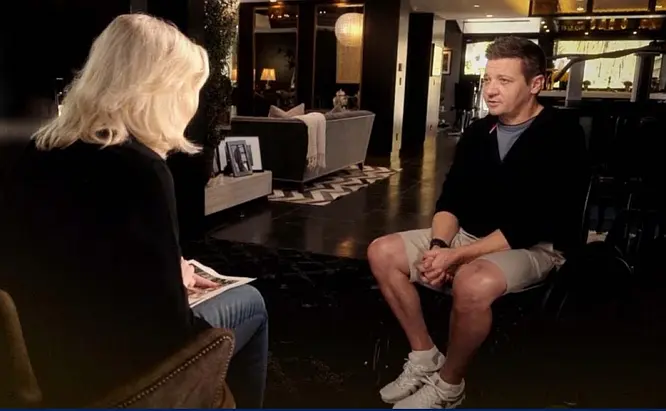 ABC News Anchor Diane Sawyer Sits Down With Actor Jeremy Renner for ...
